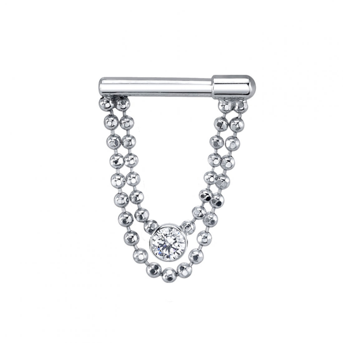 Riel with Single Gem | 101 Piercing | BVLA