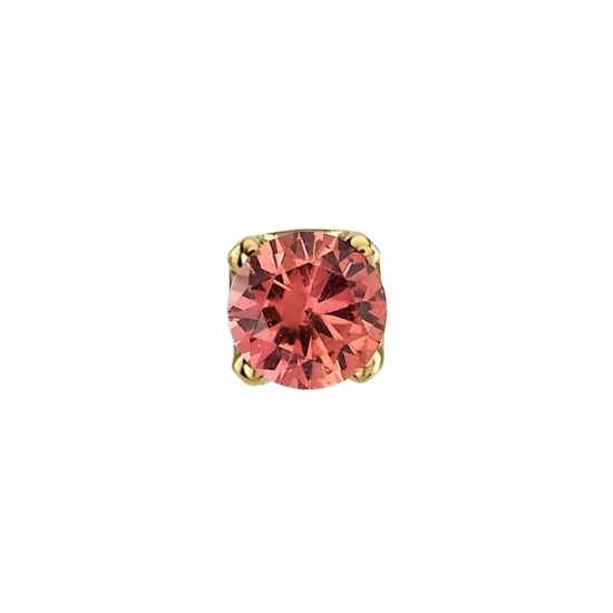 Orange Sapphire Round | 101 Piercing | BVLA